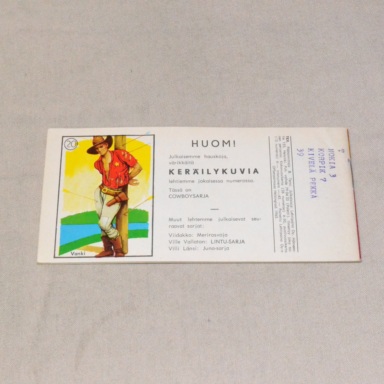 Tex liuska 20 - 1965 (13. vsk)