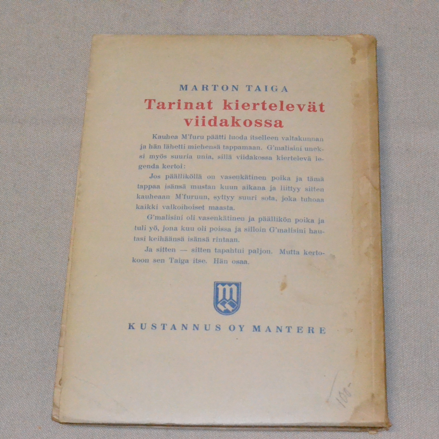 Marton Taiga Tarinat kiertelevät viidakossa