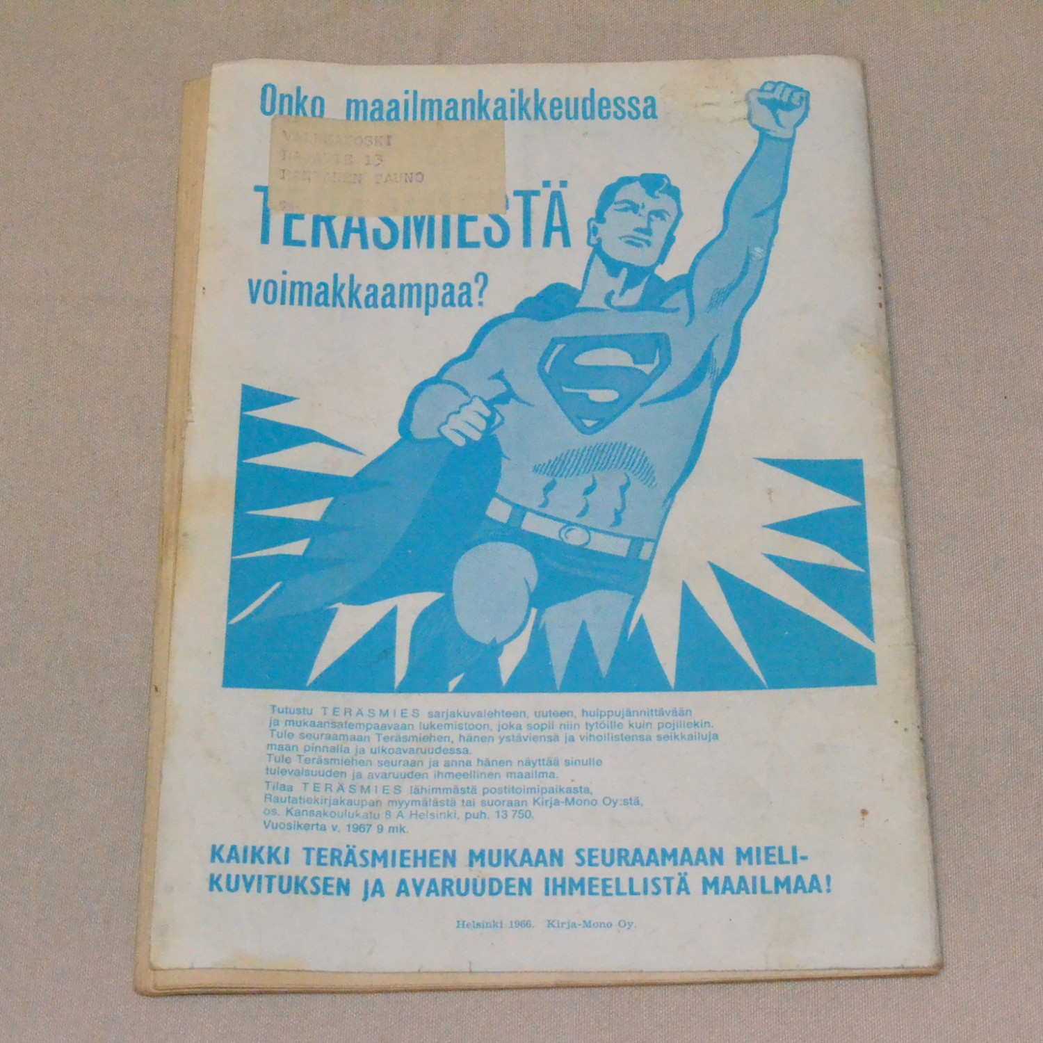 Teräsmiehen poika 12 - 1966