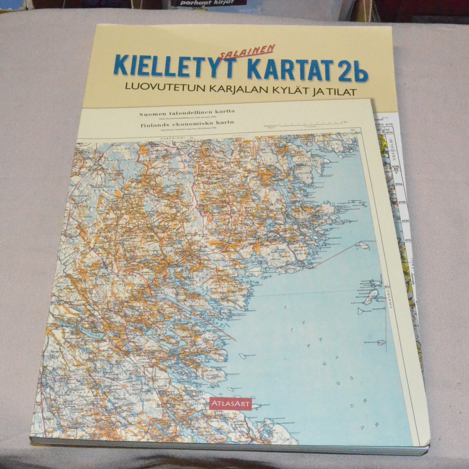 Kielletyt kartat Karjala 2b Luovutetun Karjan kylät ja tilat