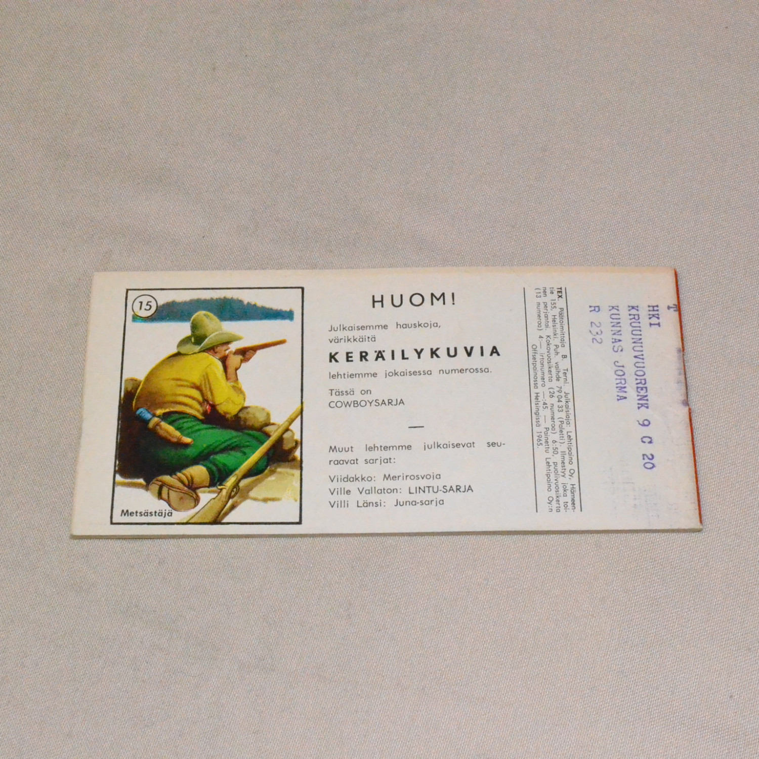 Tex liuska 15 - 1965 (13. vsk)