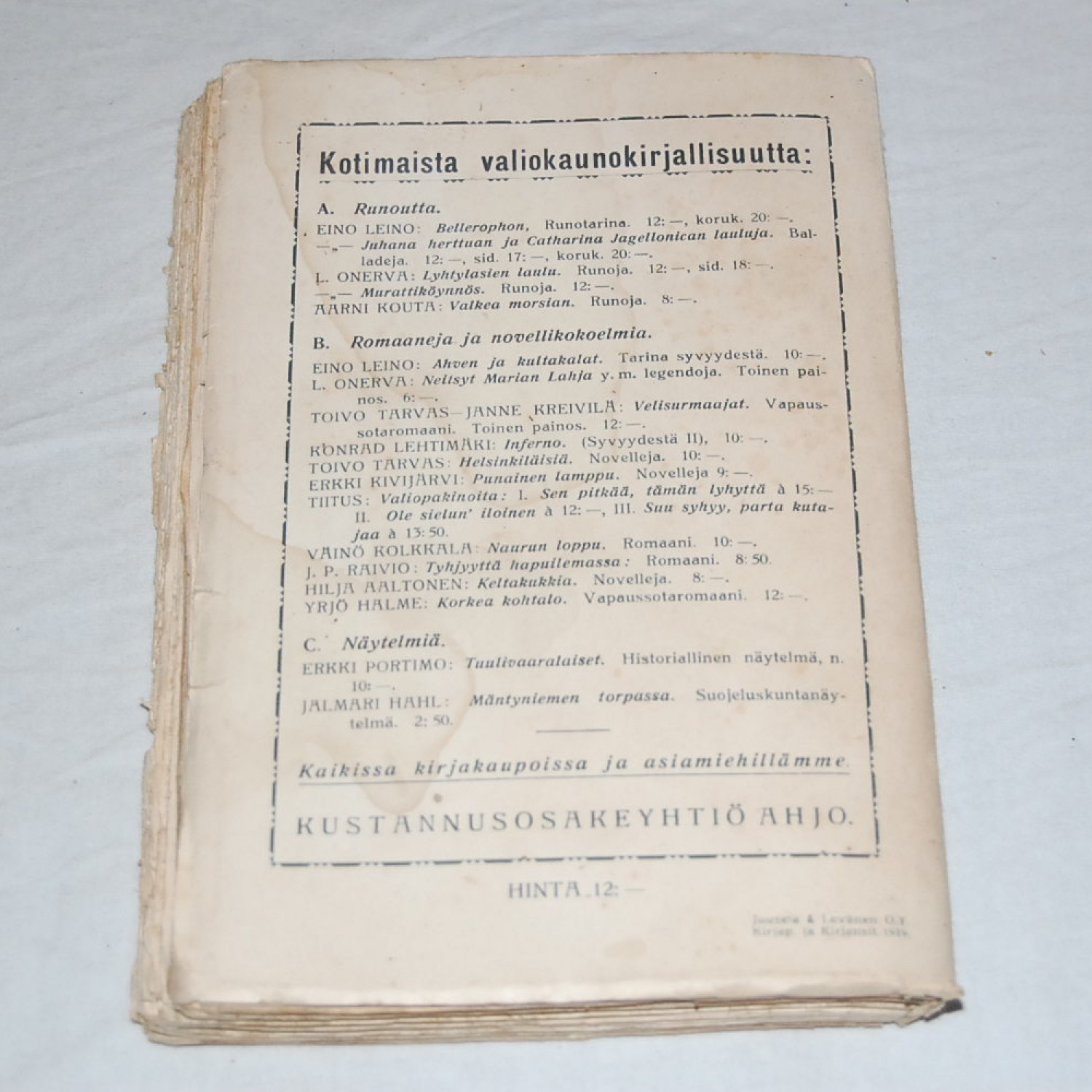 Hans Kalm Kalmin pataljoona Suomen Vapaussodassa