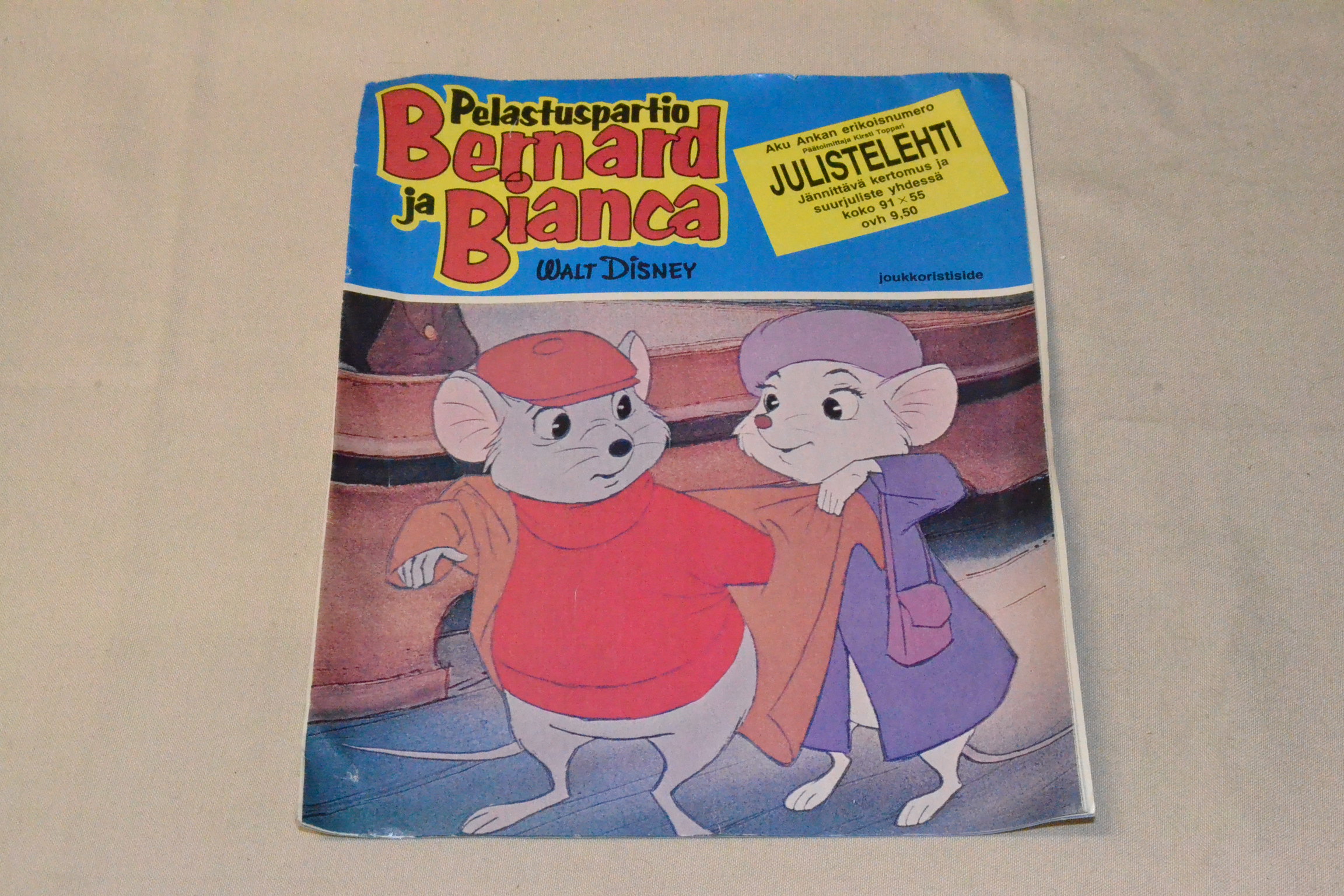 Pelastuspartio Bernard ja Bianca julistelehti