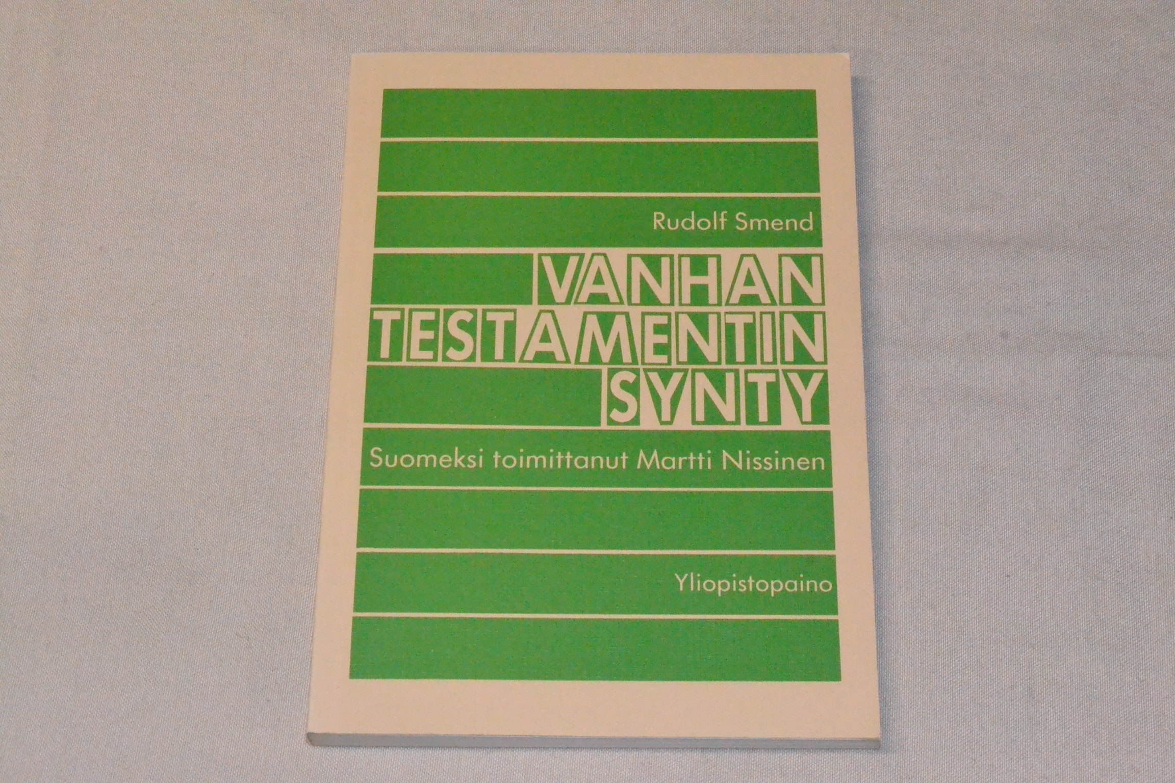 Rudolf Smend Vanhan Testamentin synty