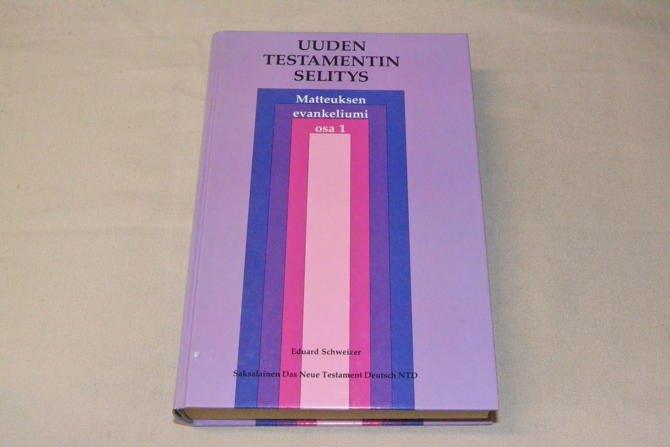 Eduard Schweizer Uuden Testamentin selitys Osa 1 Matteuksen evankeliumi
